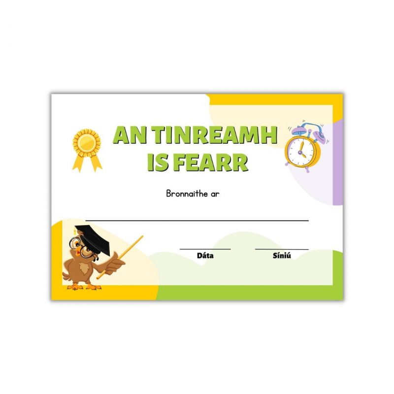 Super Saver Irish Certificates Pack (100 pieces) – Mol an Óige