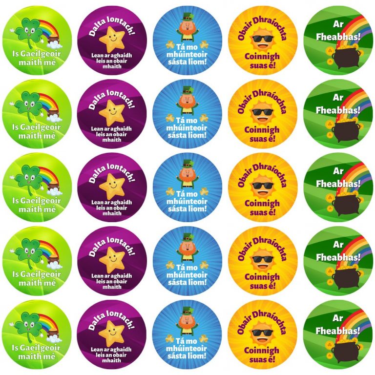 Irish Teacher’s Reward Stickers – Mol an Óige